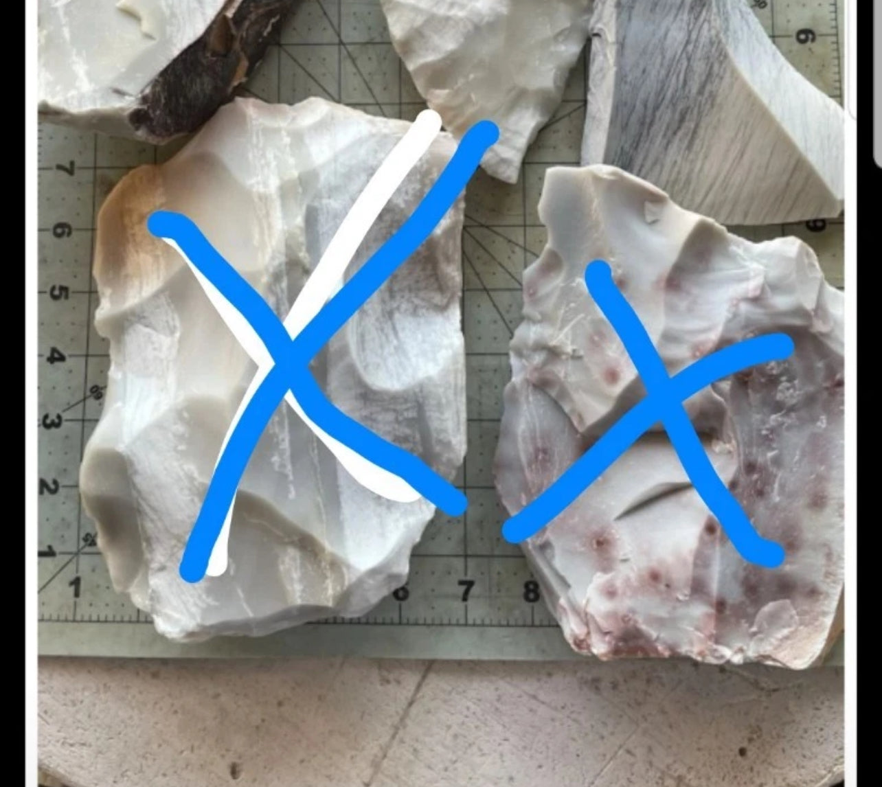 Novaculite bifaces 4 – Mayan Knapping